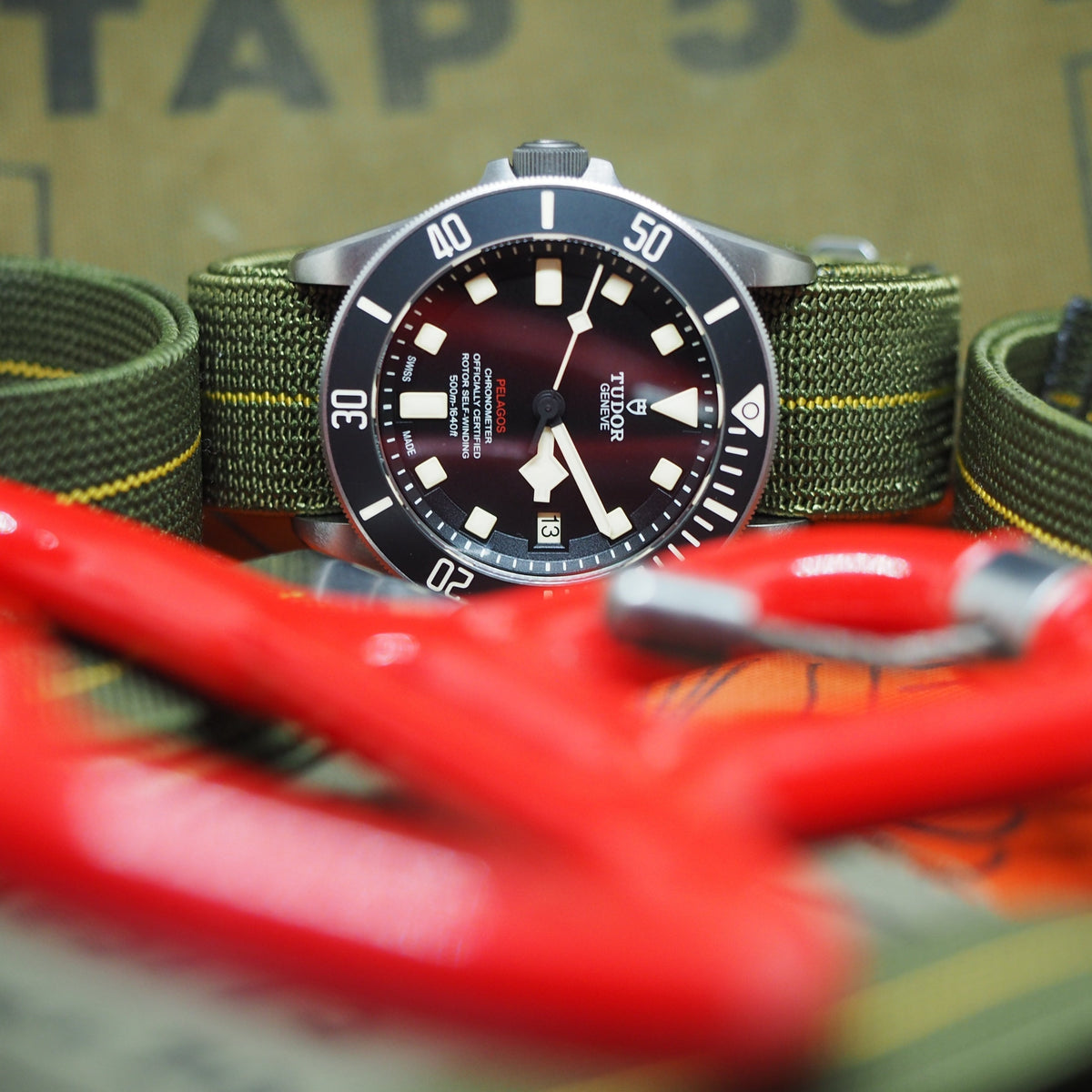 Original NDC strap - Green with Yellow Stripe – NDC Straps